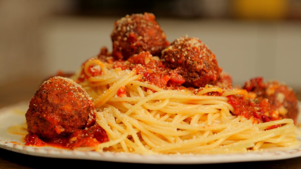 Sunday Spaghetti and Meatballs - Depend on Mom